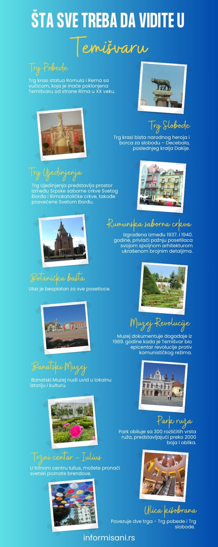 10 Mesta koja Morate Posetiti u Temišvaru u 2024. godini - Informisani.rs